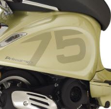 ScooterWest.com - VESPA 75TH ANNIVERSARY PRIMAVERA STICKER DECAL KIT